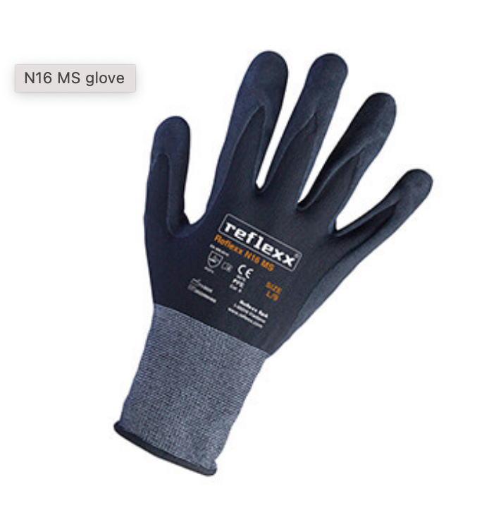 Guanto da lavoro supportato in POLIAMMIDE/SPANDEX misura M - N 16 - Mercò