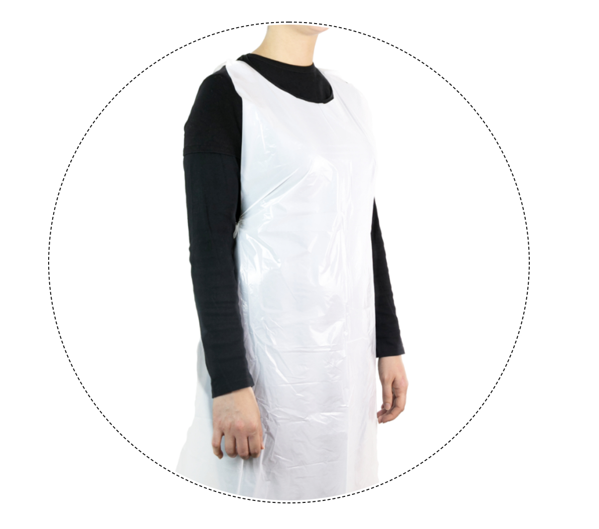 Grembiule monouso impermeabile non sterile in LDPE. PEZZI 100 - Mercò