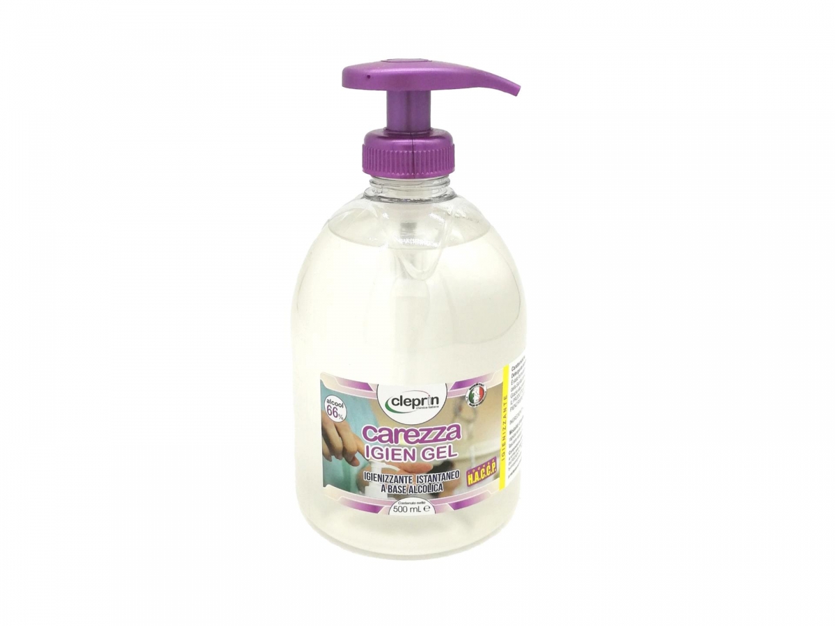 CAREZZA GEL IGIENIZZANTE MANI E SUPERFICI 500ML - Mercò